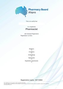 Update AHPRA Registration Certificate | Canview